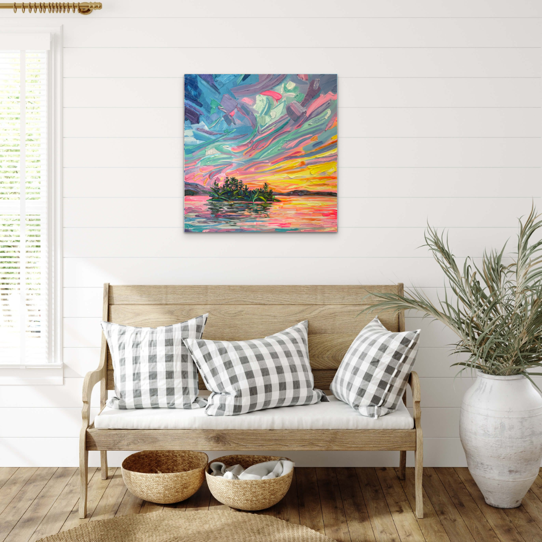 Sun-Kissed Kennisis Lake by Sarah Carlson – Cloud Gallery