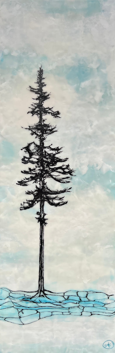 Tree of Happiness in Blue by Angela Lane – Cloud Gallery