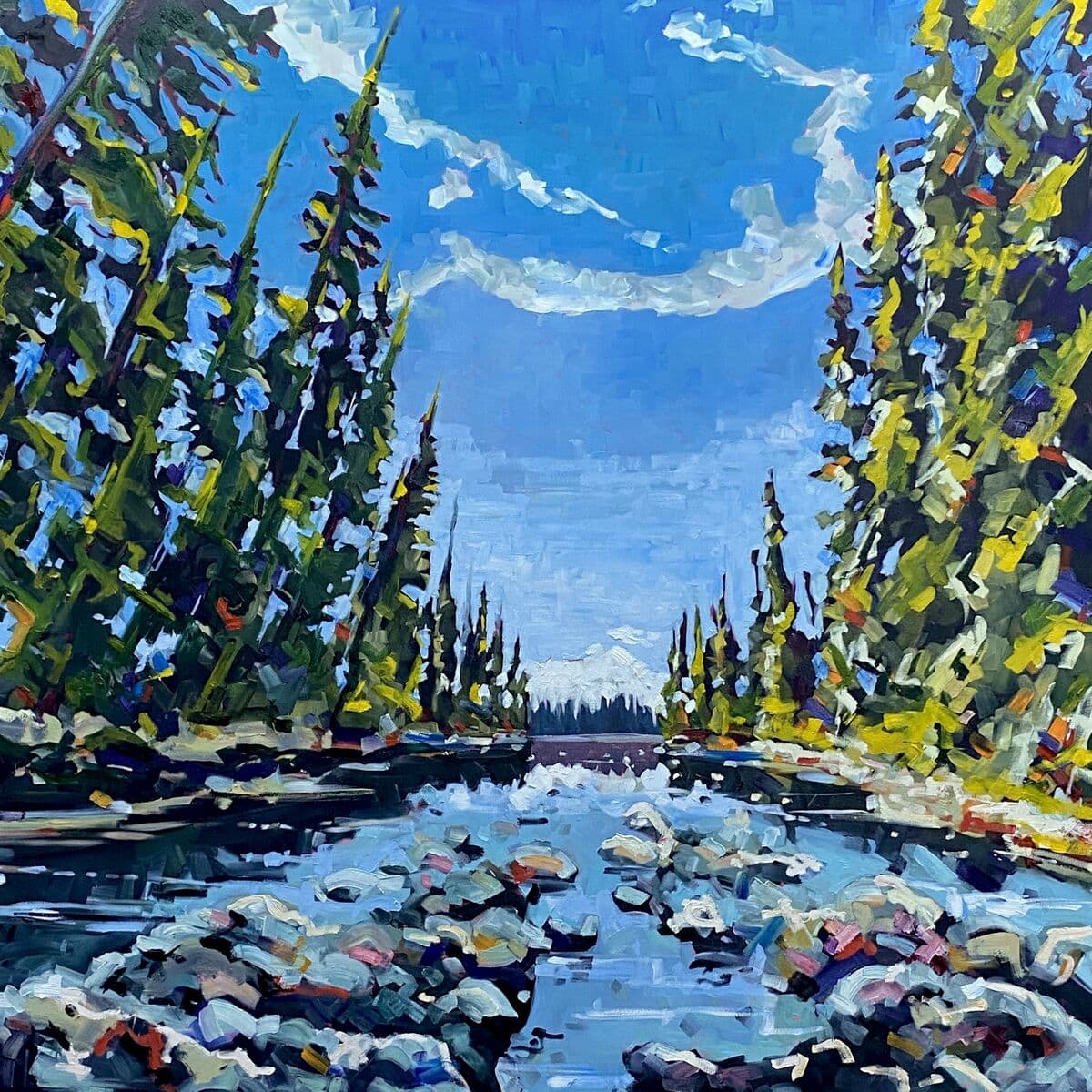 Maligne Summer by David Carmichael – Cloud Gallery